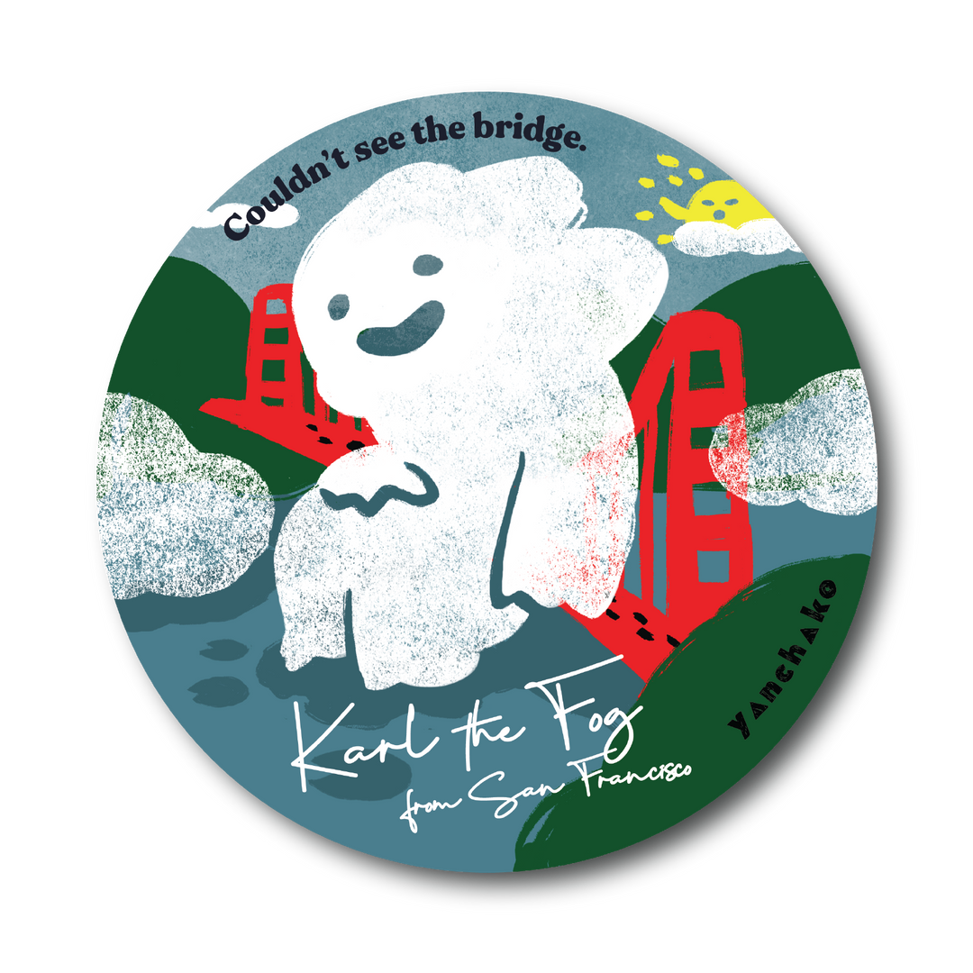 SF/ Karl the Fog Vinyl Sticker – Yanchako