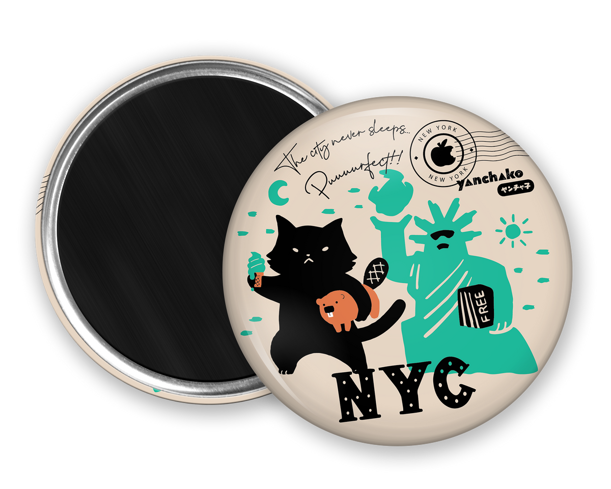 NYC/ Crabby Cat Magnet – Yanchako