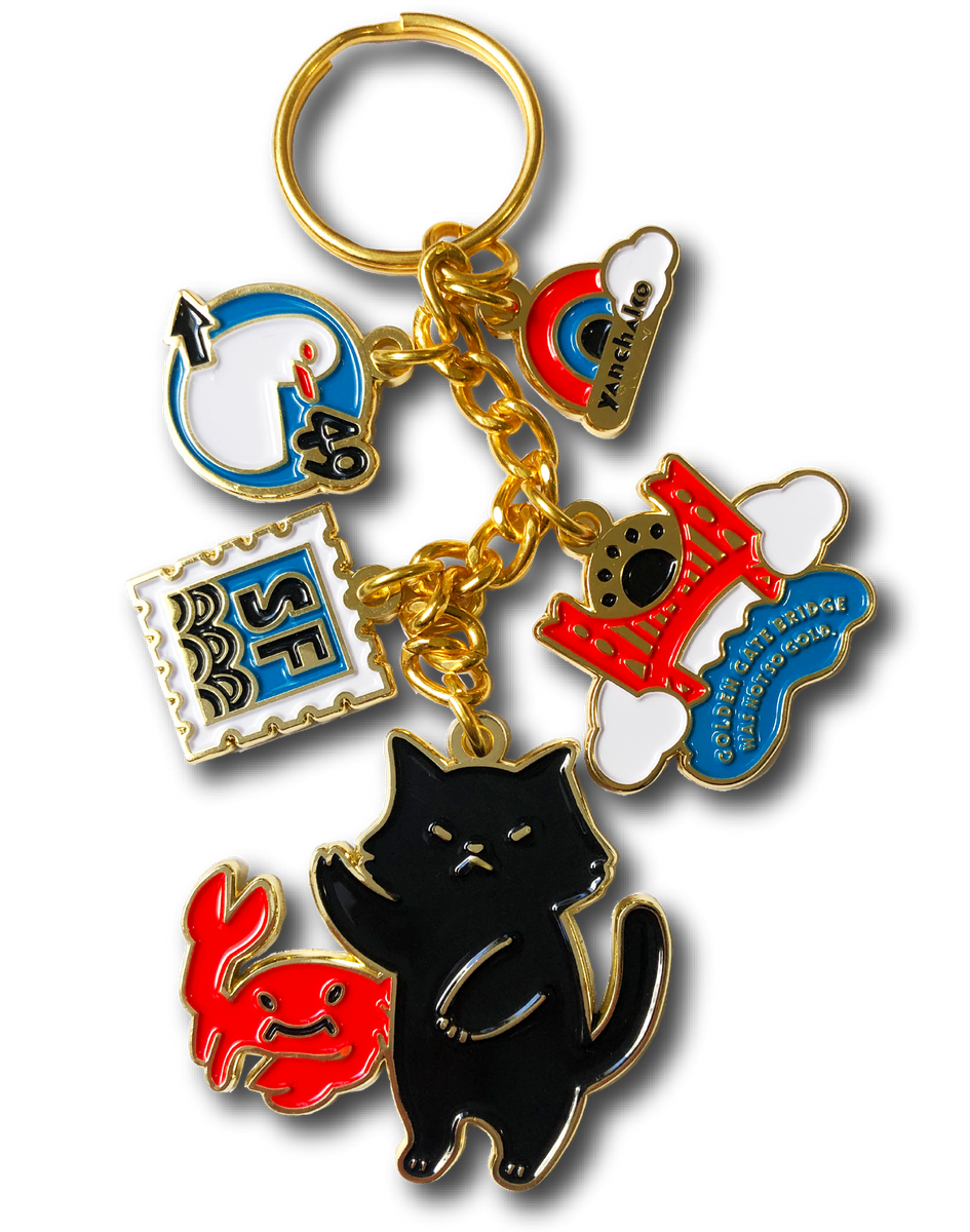 SF/ Crabby Cat Keychain – Yanchako