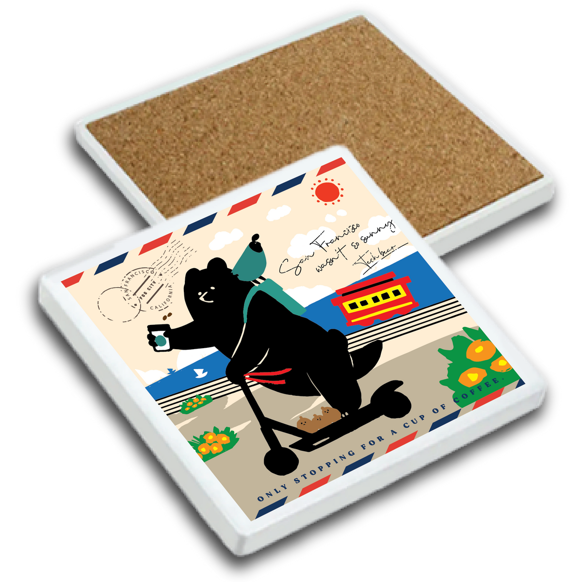 SF/ Tech Bear Coaster – Yanchako